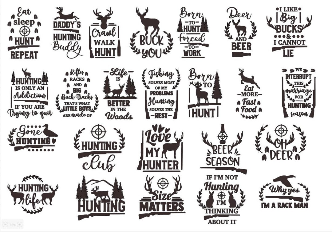 Hunting Bundle - Cut File - Dxf - Jpg - Png - Instant Download - for ...