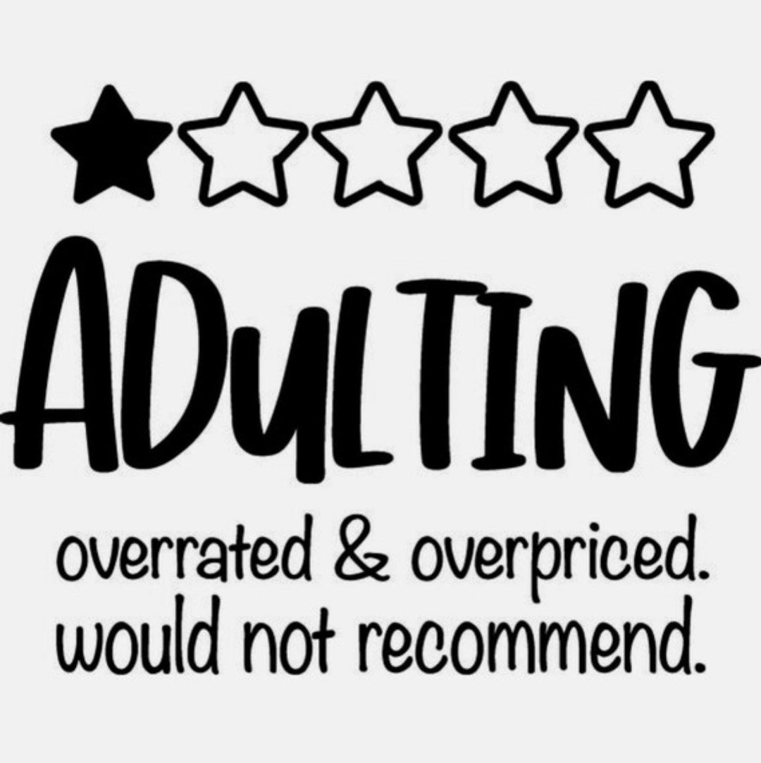 Adulting 1 Star Rating SVG Cutfile - Etsy