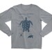 Sea Turtle Anatomy Long Sleeve Loggerhead Sea Turtle Shirt | Etsy