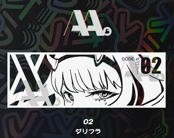 Zero Two Car Sticker | Etsy