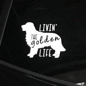 Golden Retriever Decal, Golden Retriever Car Decal, Golden Retriever ...