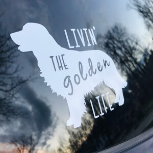 Golden Retriever Decal, Golden Retriever Car Decal, Golden Retriever ...