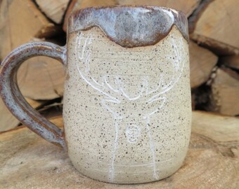 Deer Mug Pottery | Etsy