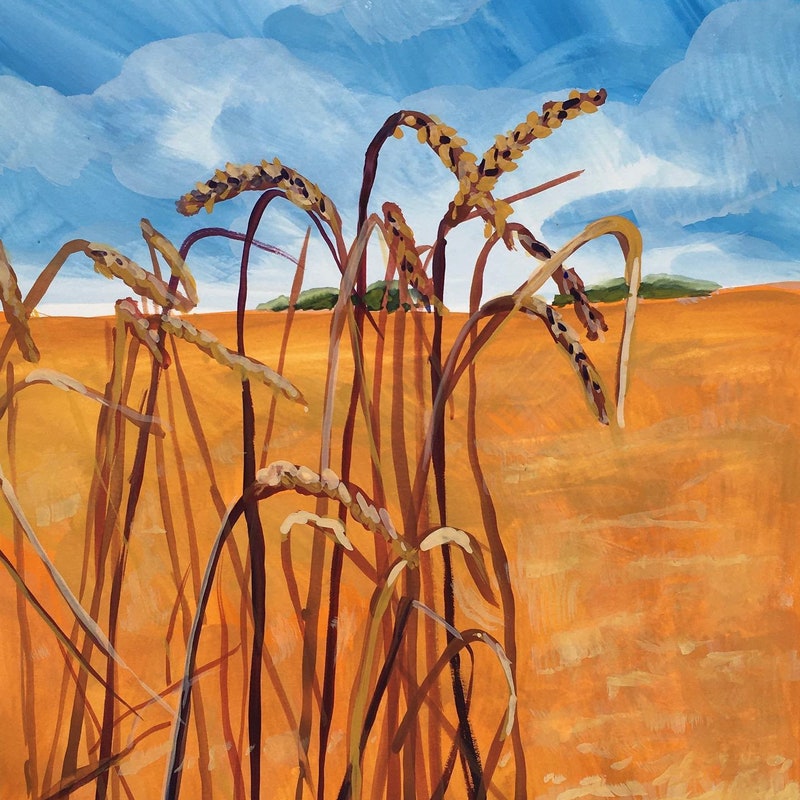 Wheat Wall Art - Etsy