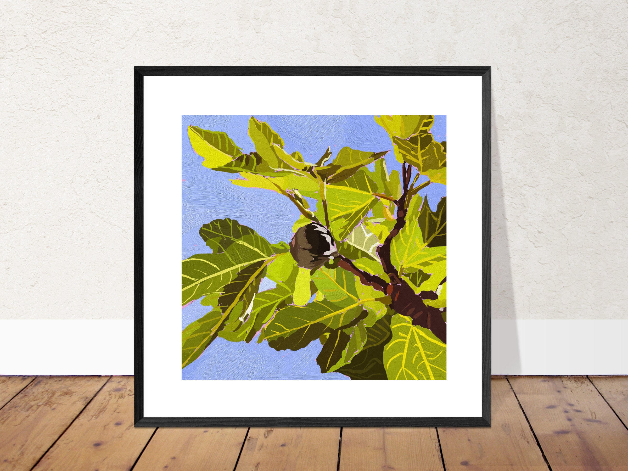 Giclee Print of Fig Tree 8"x8" - Etsy