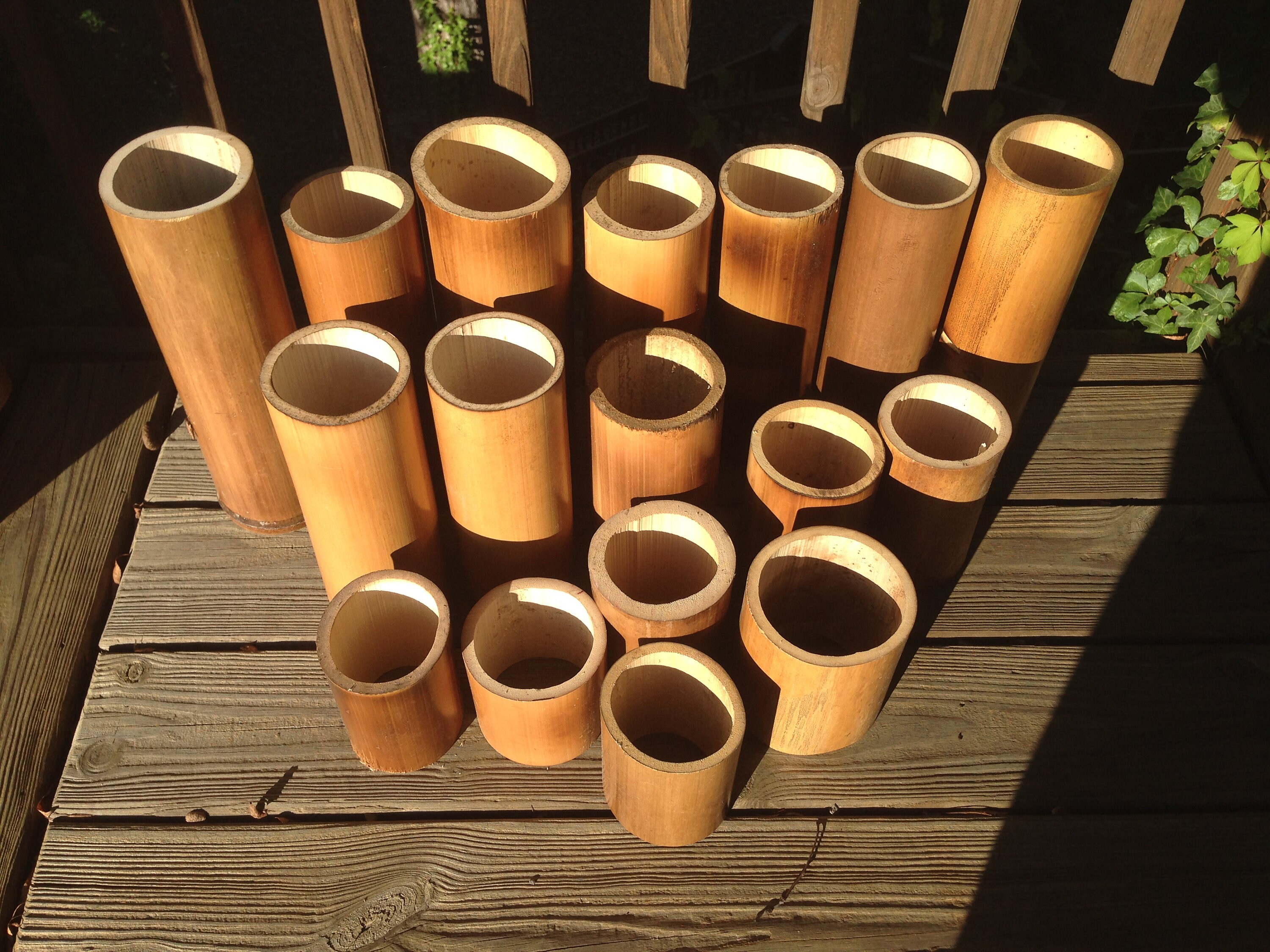 Bamboo Tube Sections Lot of 12 Flame Cured Bamboo Pole - Etsy