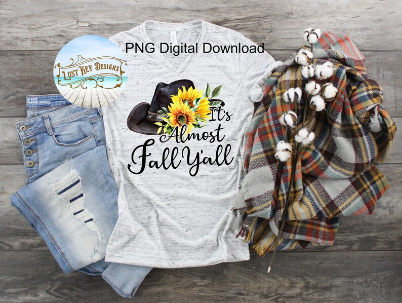 It's Almost Fall Y'all Digital Download PNG South - Etsy