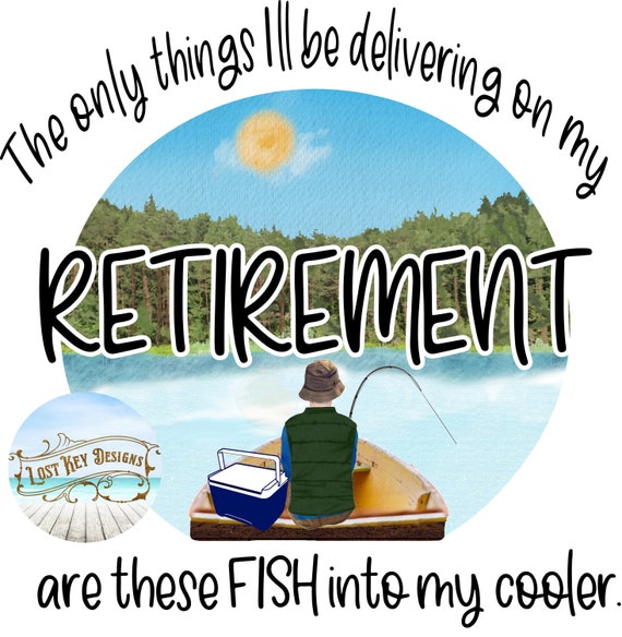 Retirement PNG Delivering Fish on Retirement Digital Download - Etsy Canada