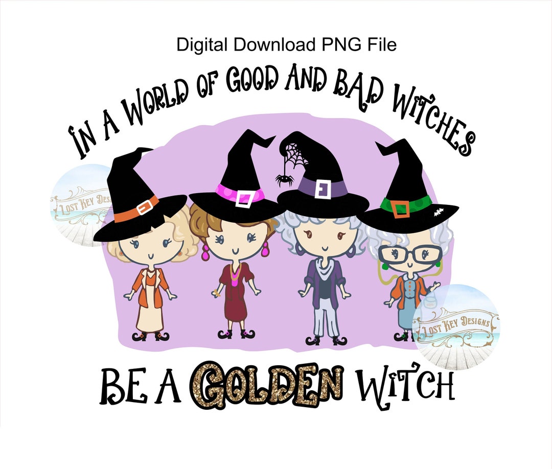 Golden Witch Halloween PNG Digital Download Sublimation File - Etsy