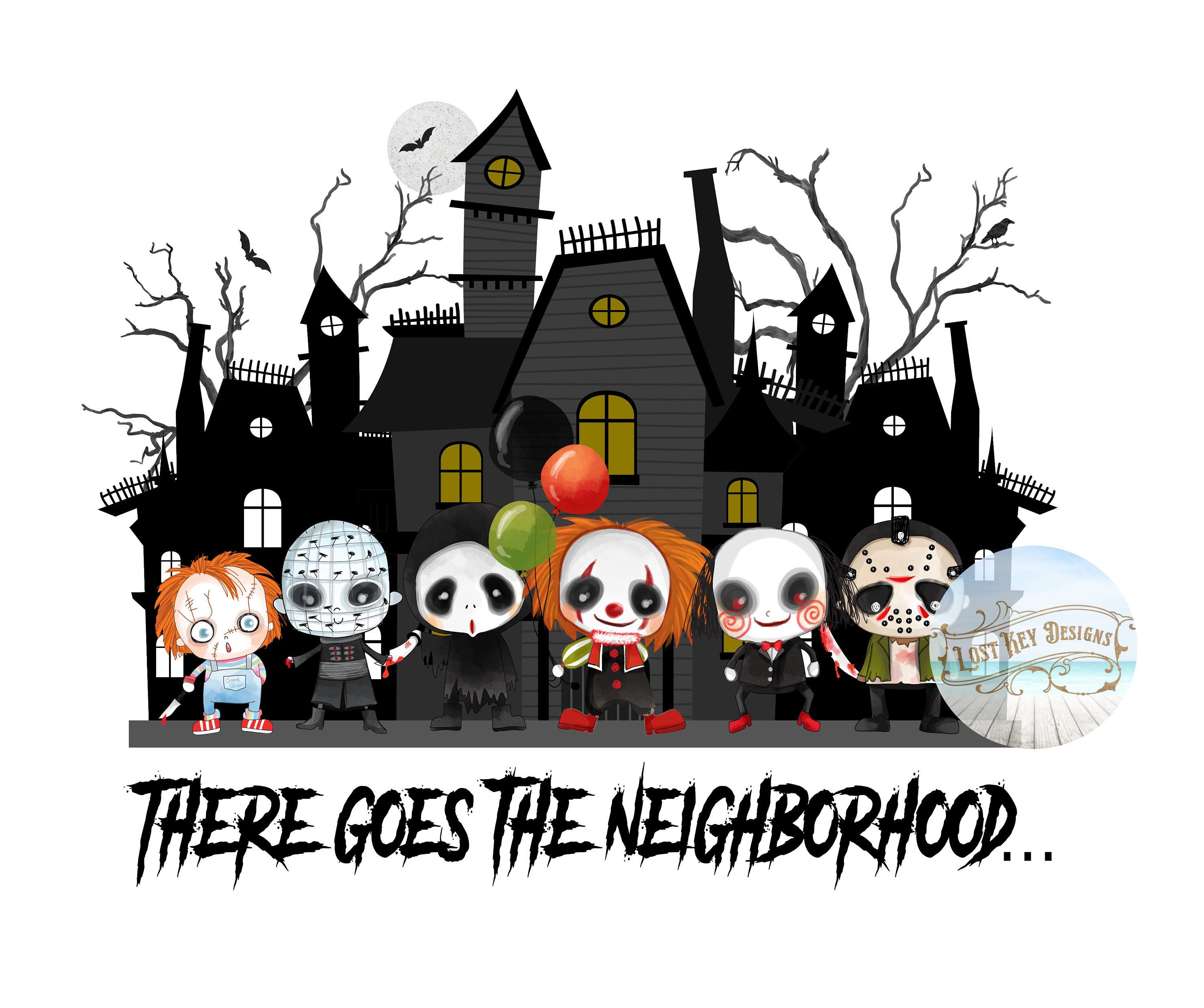 Halloween Horror PNG Design There Goes the Neighborhood Digital ...