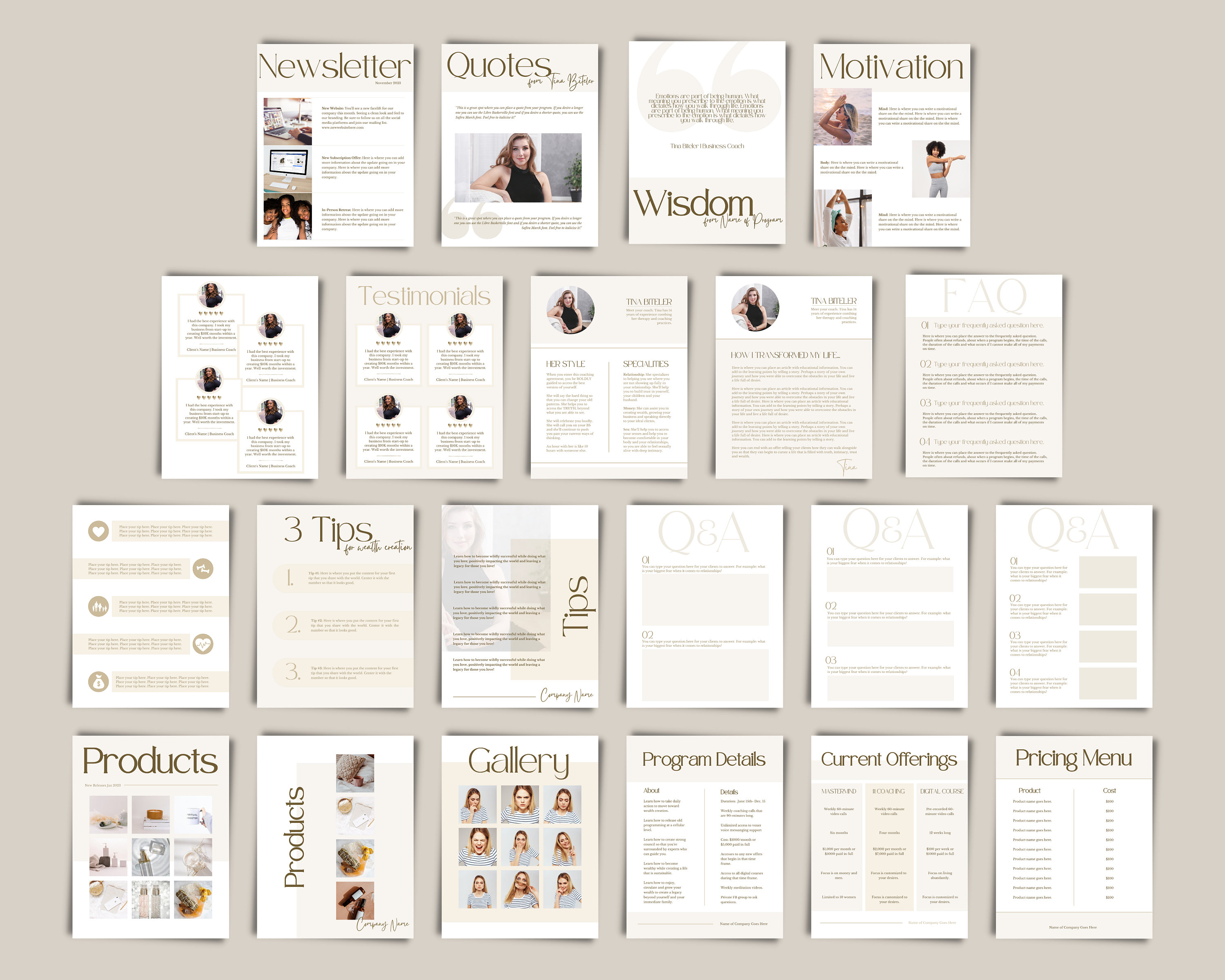 50 Content-specific Worksheets for Coaches Magazine or - Etsy