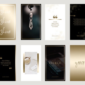 50 Luxury Instagram Story Templates Canva: Animated FB & IG Story in ...