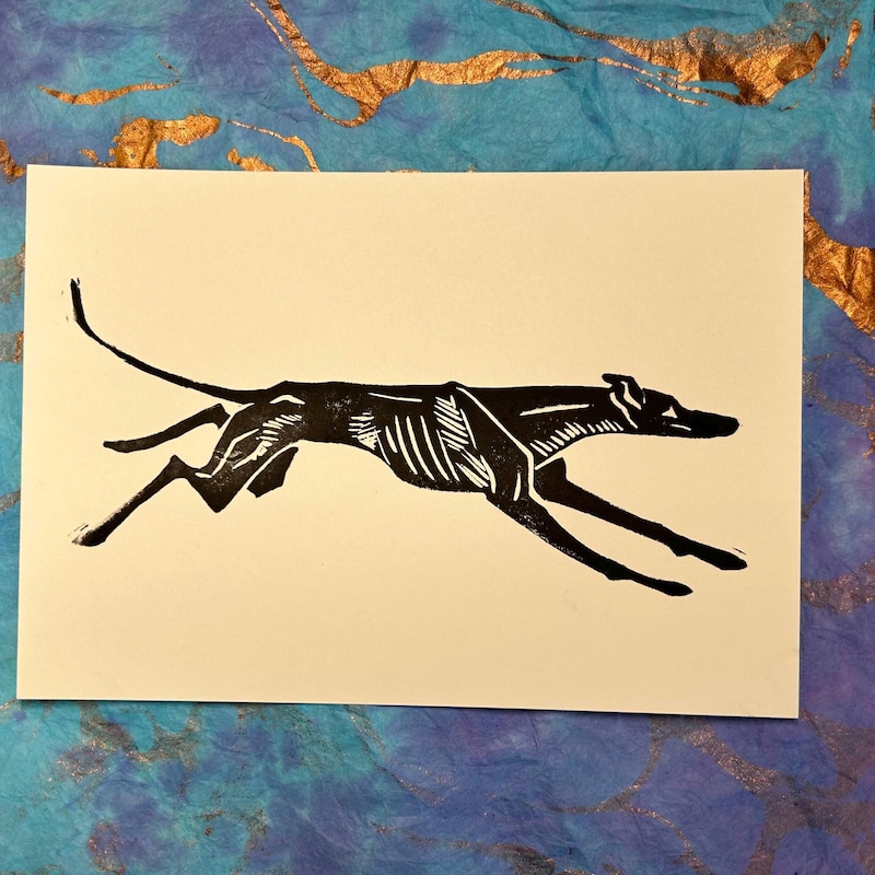 Greyhound Art - Etsy UK