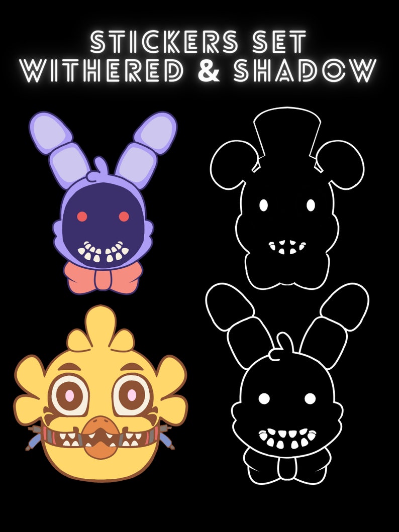 FNAF Matte & Glow in the Dark Sticker Sets! (3 Inch) - Etsy