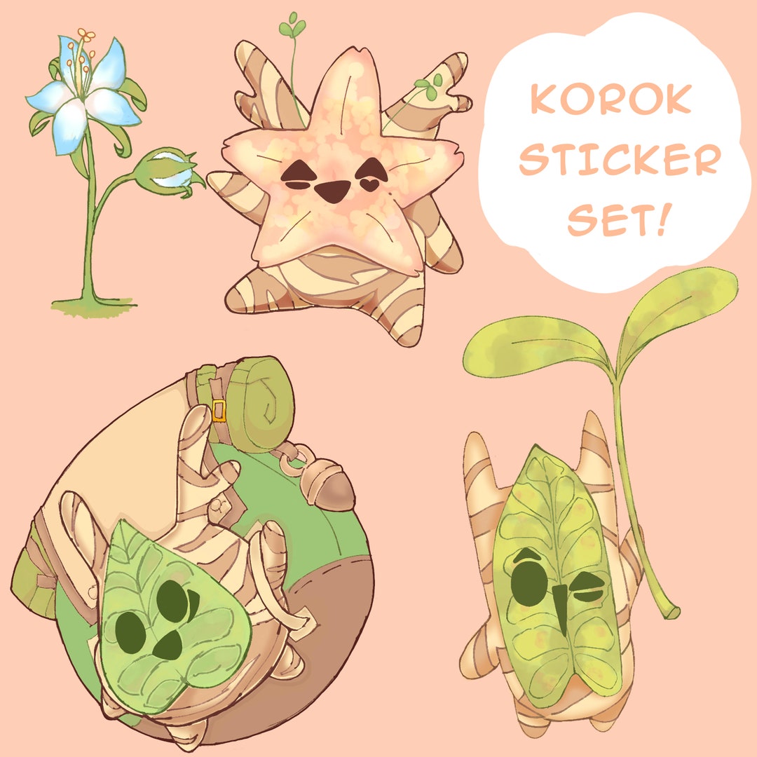 Legend of Zelda Korok Stickers: Matte Finish - Etsy