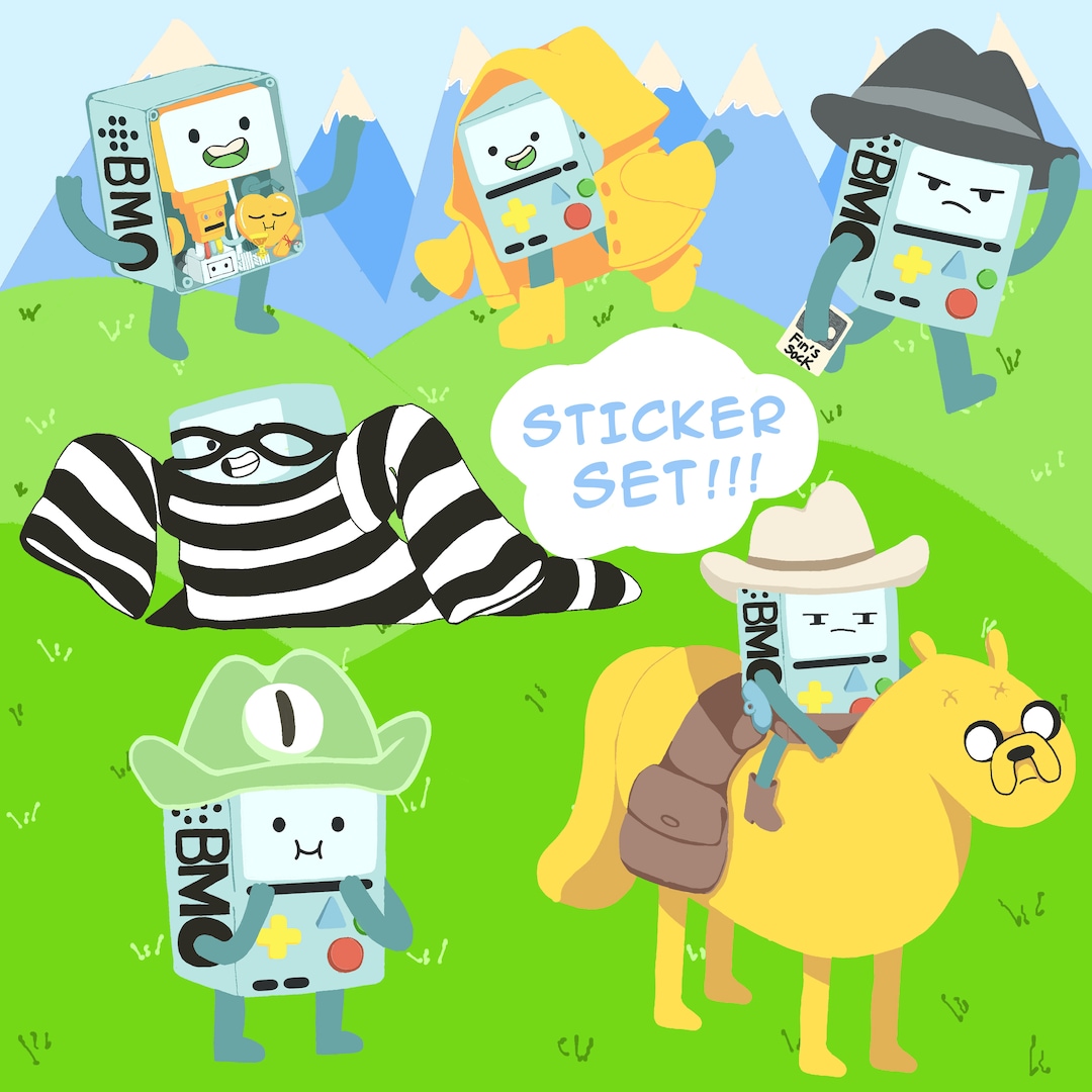 BMO Matte Stickers (3 Inch) - Etsy