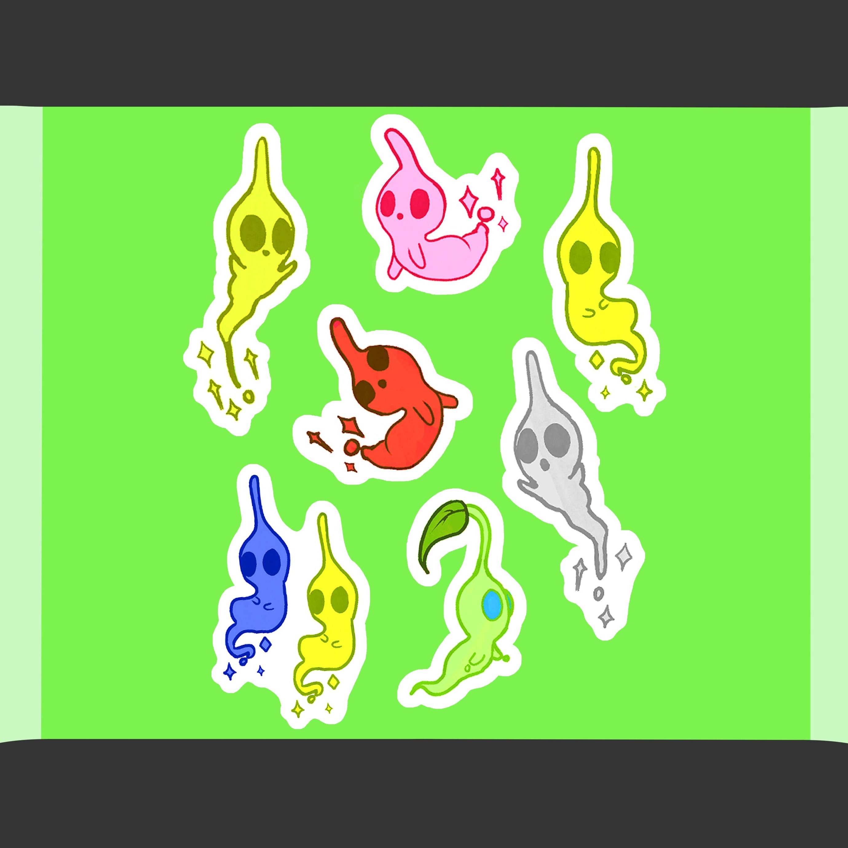Pikmin Ghost X Luigi's Mansion Matte and Sticker Sheet Set (3 Inch) - Etsy