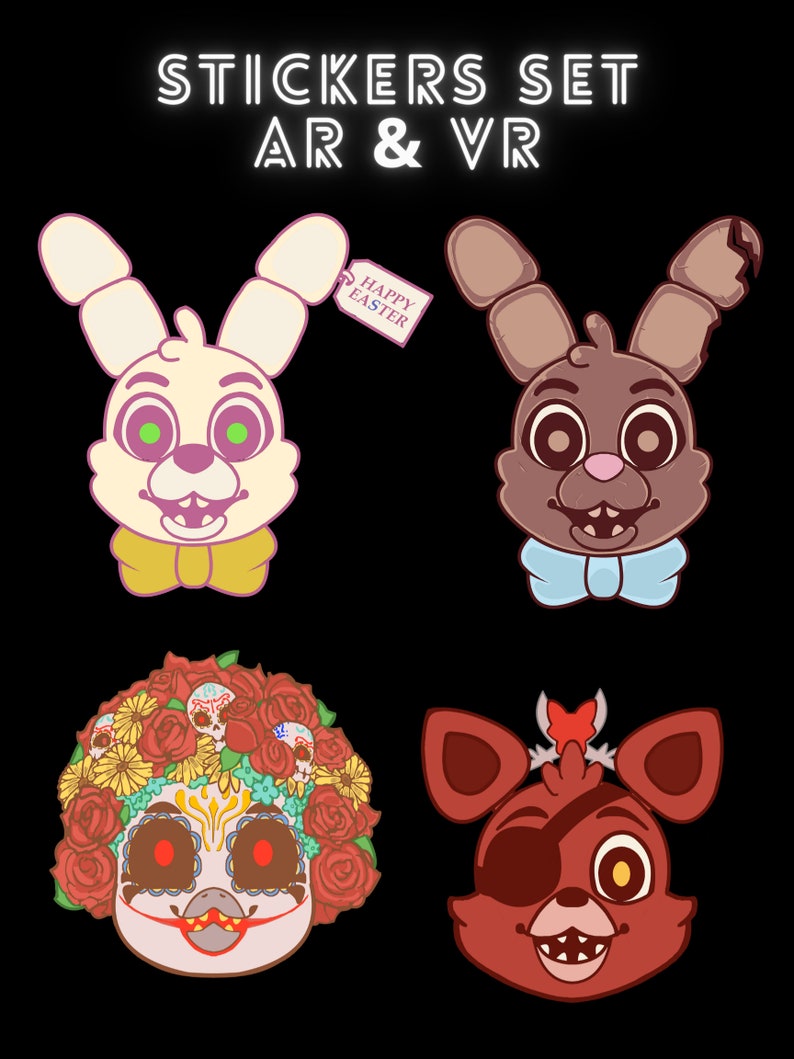 FNAF Matte & Glow in the Dark Sticker Sets! (3 Inch) - Etsy