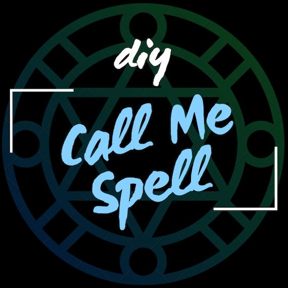 DIY Call Me Spell Instructions From My Grimoire Contact | Etsy
