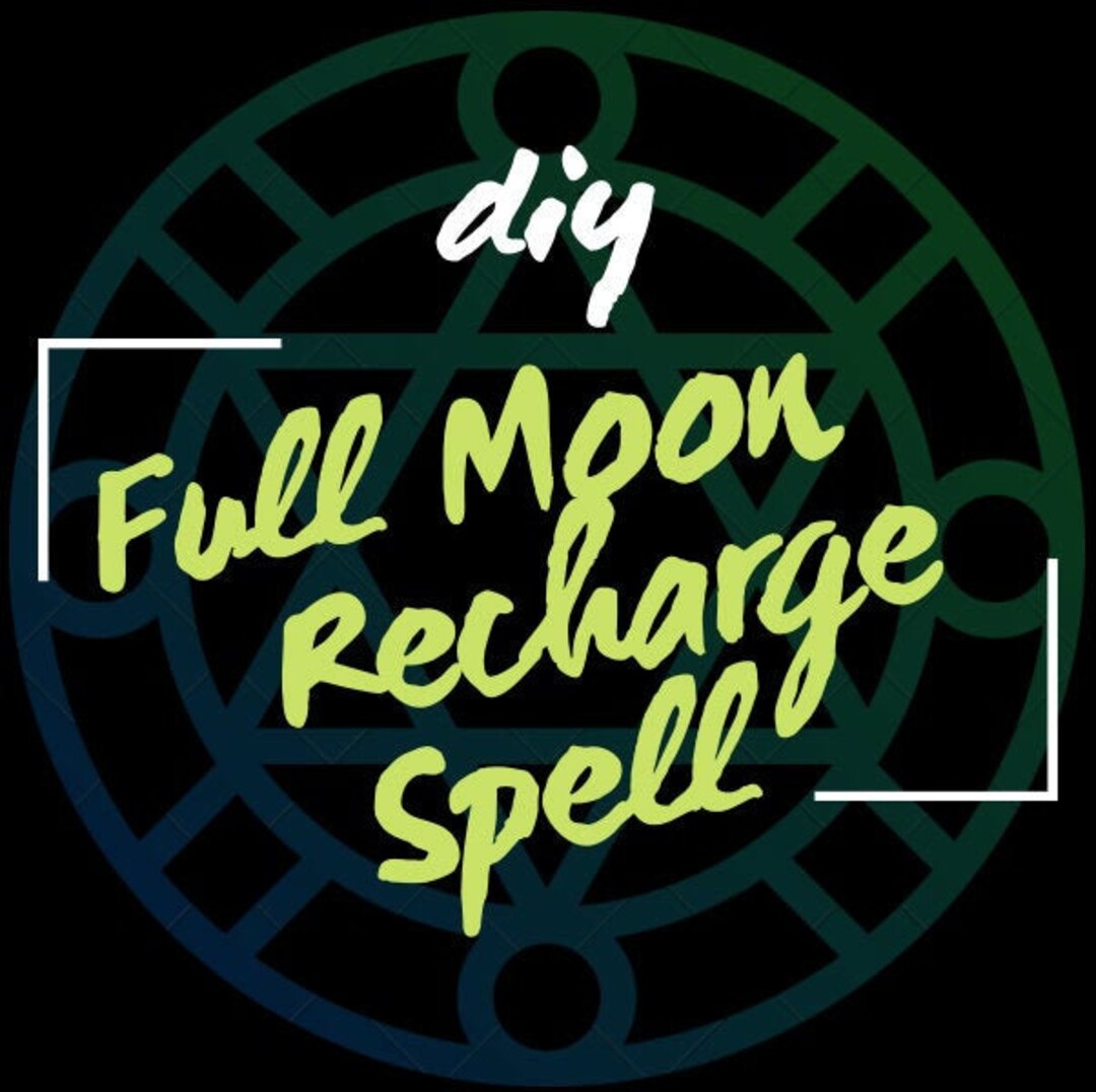 DIY Full Moon Power Spell Healing & Cleansing Ritual Instructions From ...
