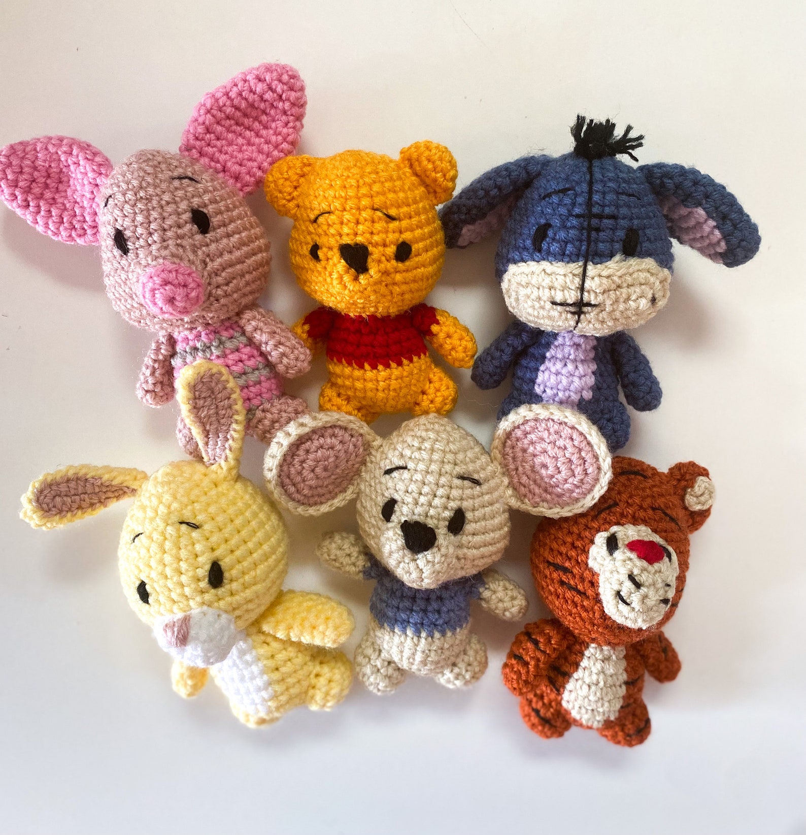 Winnie the Pooh Set, Pooh, Tigger, Eeyore, Piglet, Roo, Rabbit - Etsy