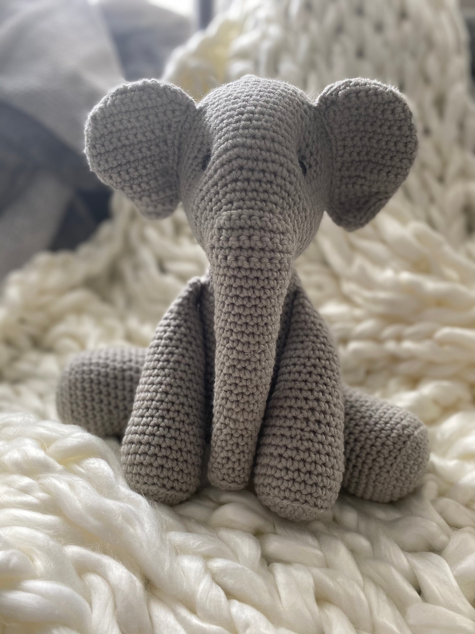 Crochet Elephant Stuffed Animal - Etsy