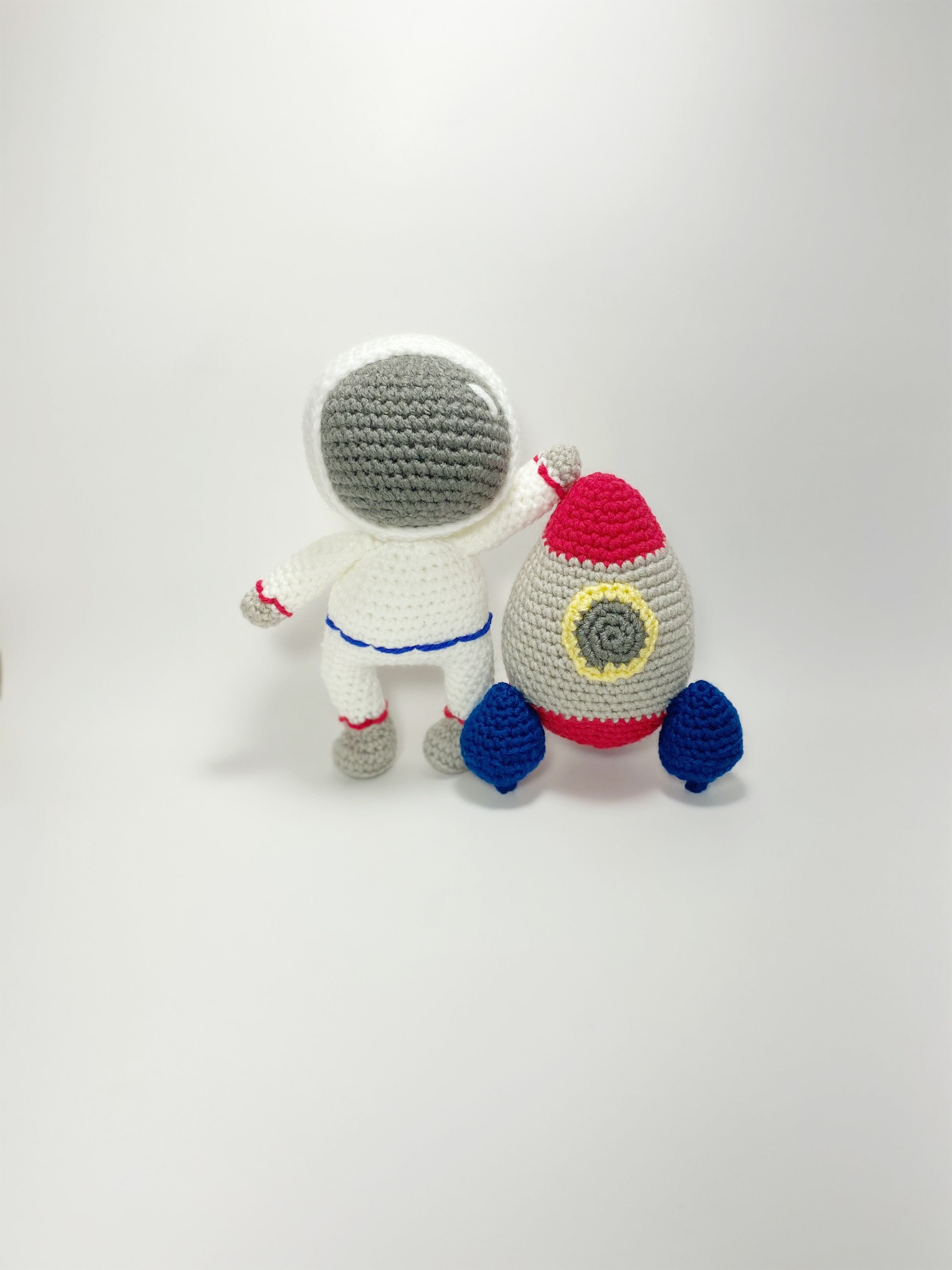 Crochet astronaut and rocket ship | Etsy