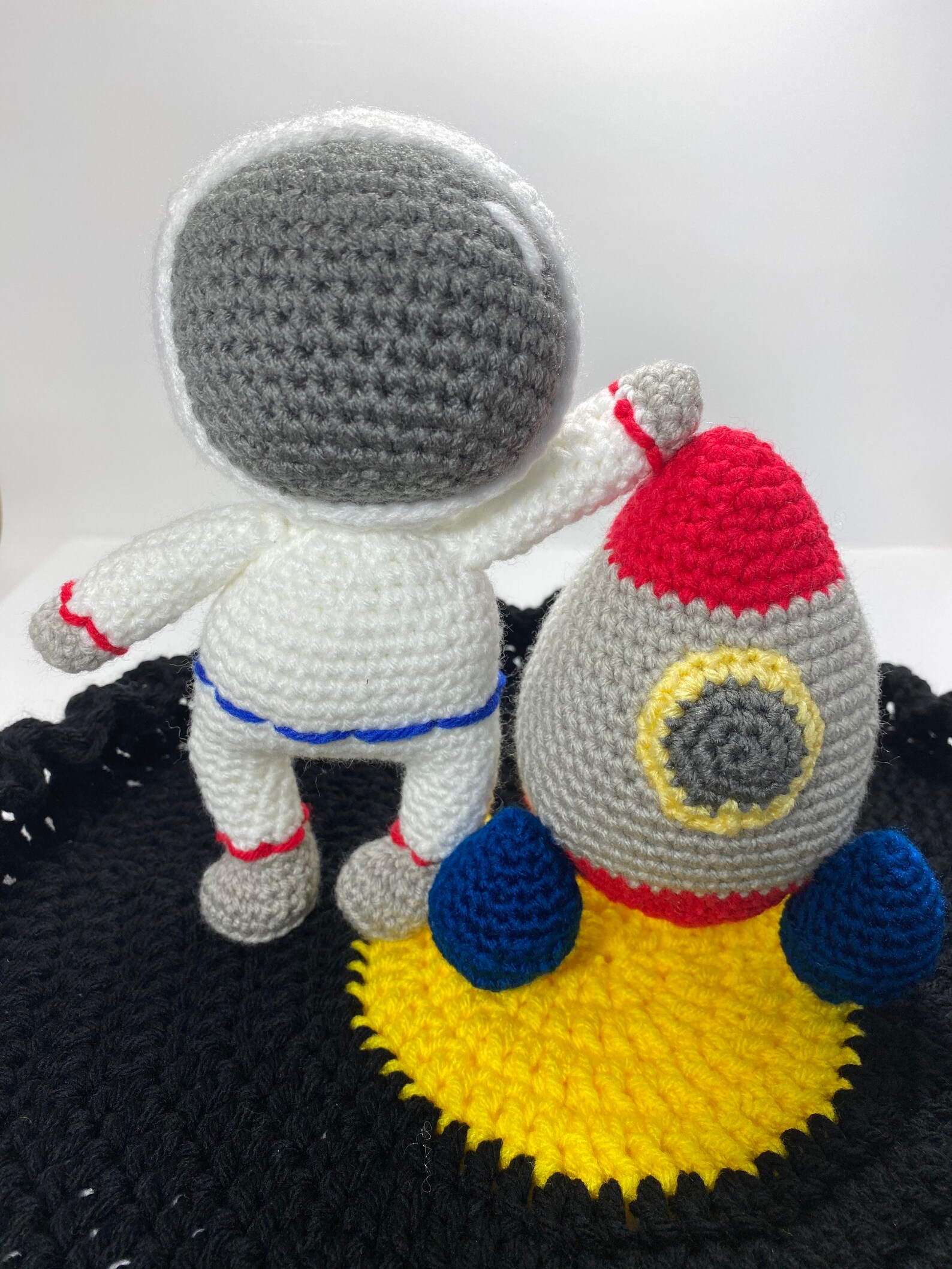 Crochet Astronaut and Rocket Ship - Etsy