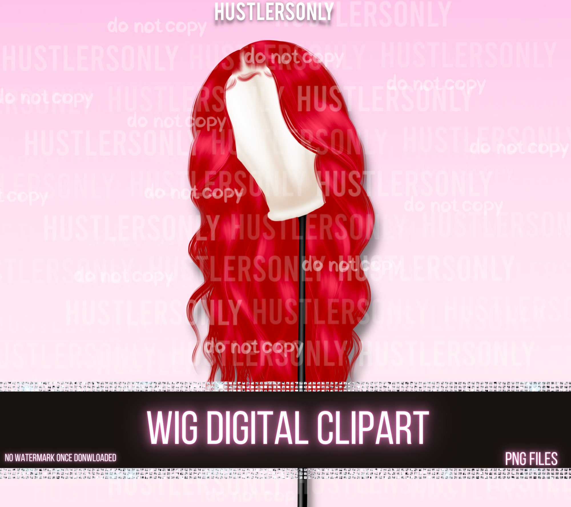 Red Wig Clipart