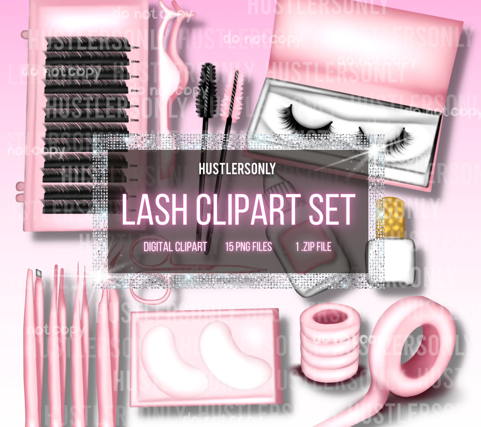 Digital CLIPART Download PNG Lash Artist Planner Clipart - Etsy