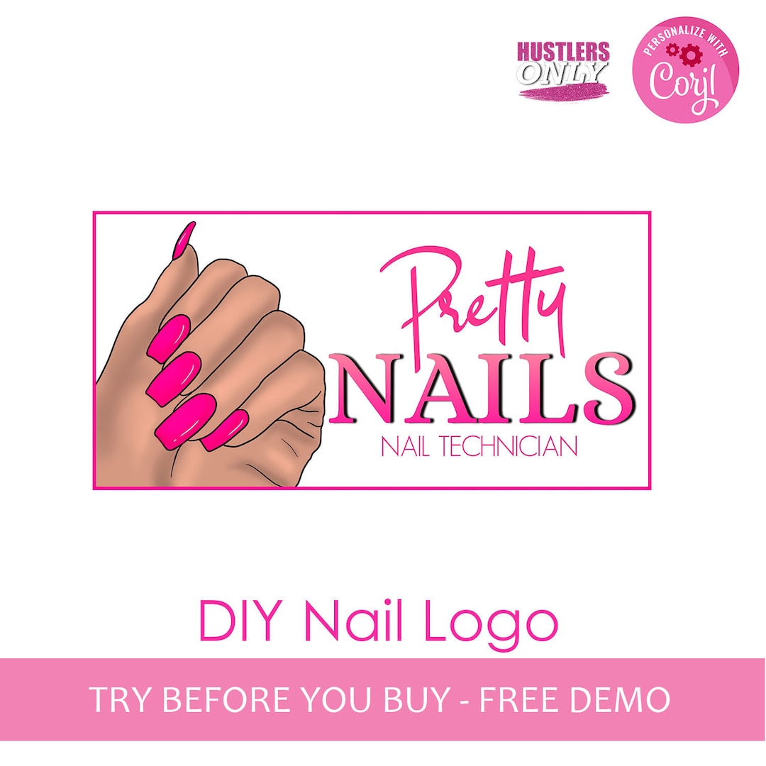 NAIL LOGO Diy Premade Design Lash Extension Artist Logo - Etsy