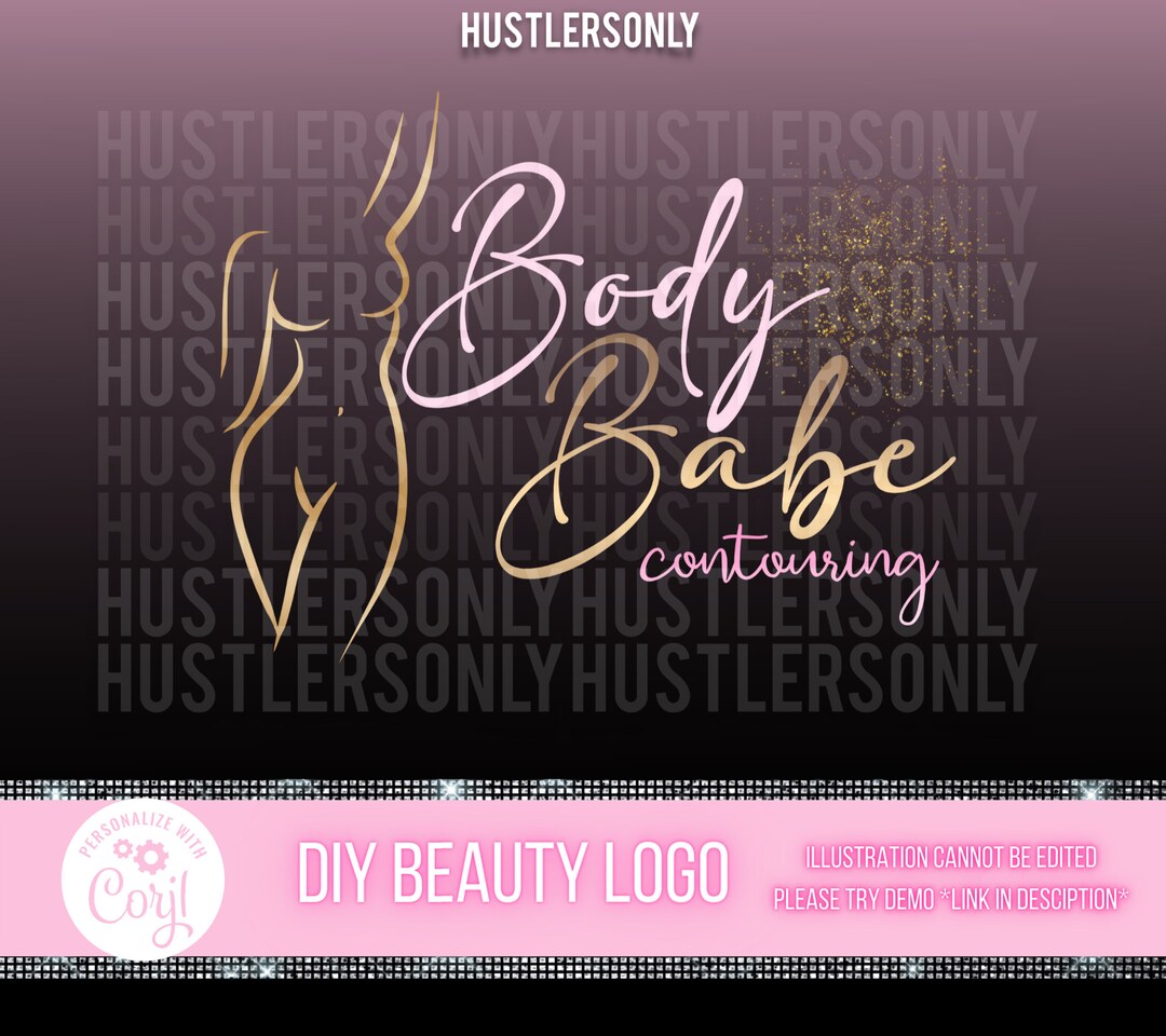 BODY Contour LOGO Diy Premade Design Esthetician Logo Lash - Etsy