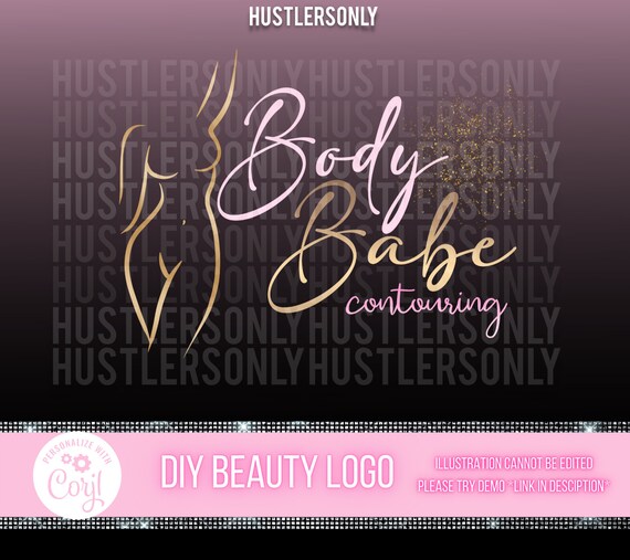 BODY Contour LOGO Diy Premade Design Esthetician Logo Lash - Etsy