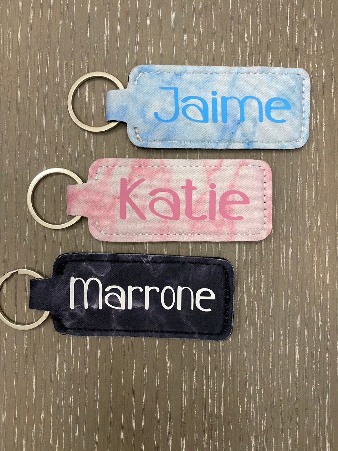 Personalized Chapstick Keychain. Lipstick Keychain. Bridal Party Gift ...