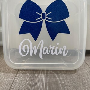 Personalized Cheer Bow Case, Cheerleader Bow Case, Cheer Bow Box, Cheer ...