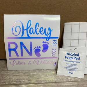 Decal and Beads ONLY for Personalized Labor and Delivery Jar. Keep ...