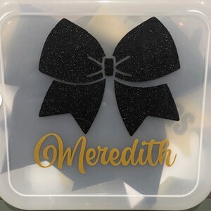 Personalized Cheer Bow Case, Cheerleader Bow Case, Cheer Bow Box, Cheer ...
