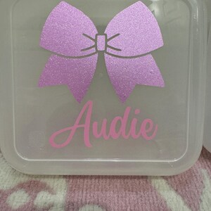 Personalized Cheer Bow Case, Cheerleader Bow Case, Cheer Bow Box, Cheer ...