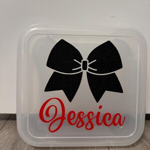 Personalized Cheer Bow Case, Cheerleader Bow Case, Cheer Bow Box, Cheer ...