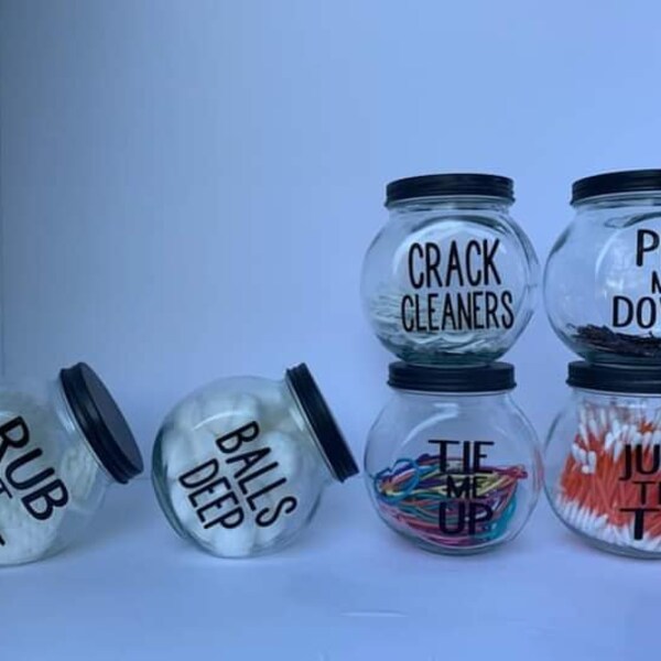 Funny Bathroom Jars - Etsy
