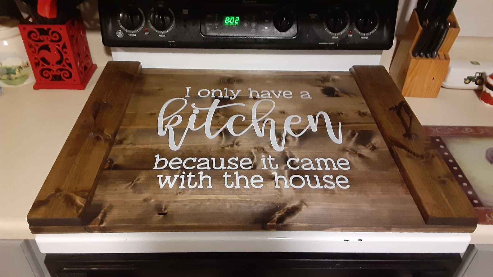 Hand Made Custom Stove Top Cover - Etsy