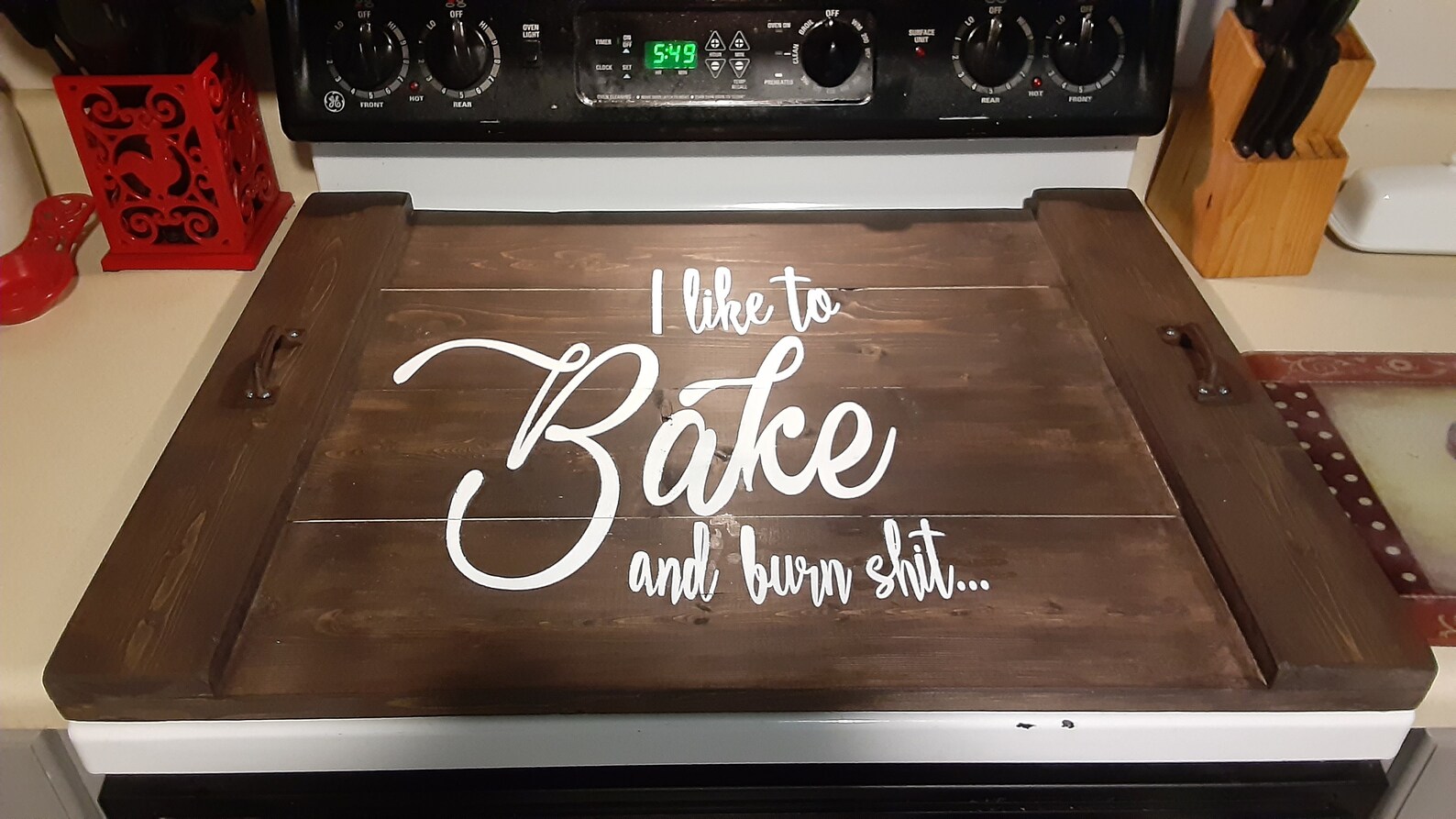 Hand Made Custom Stove Top Cover | Etsy