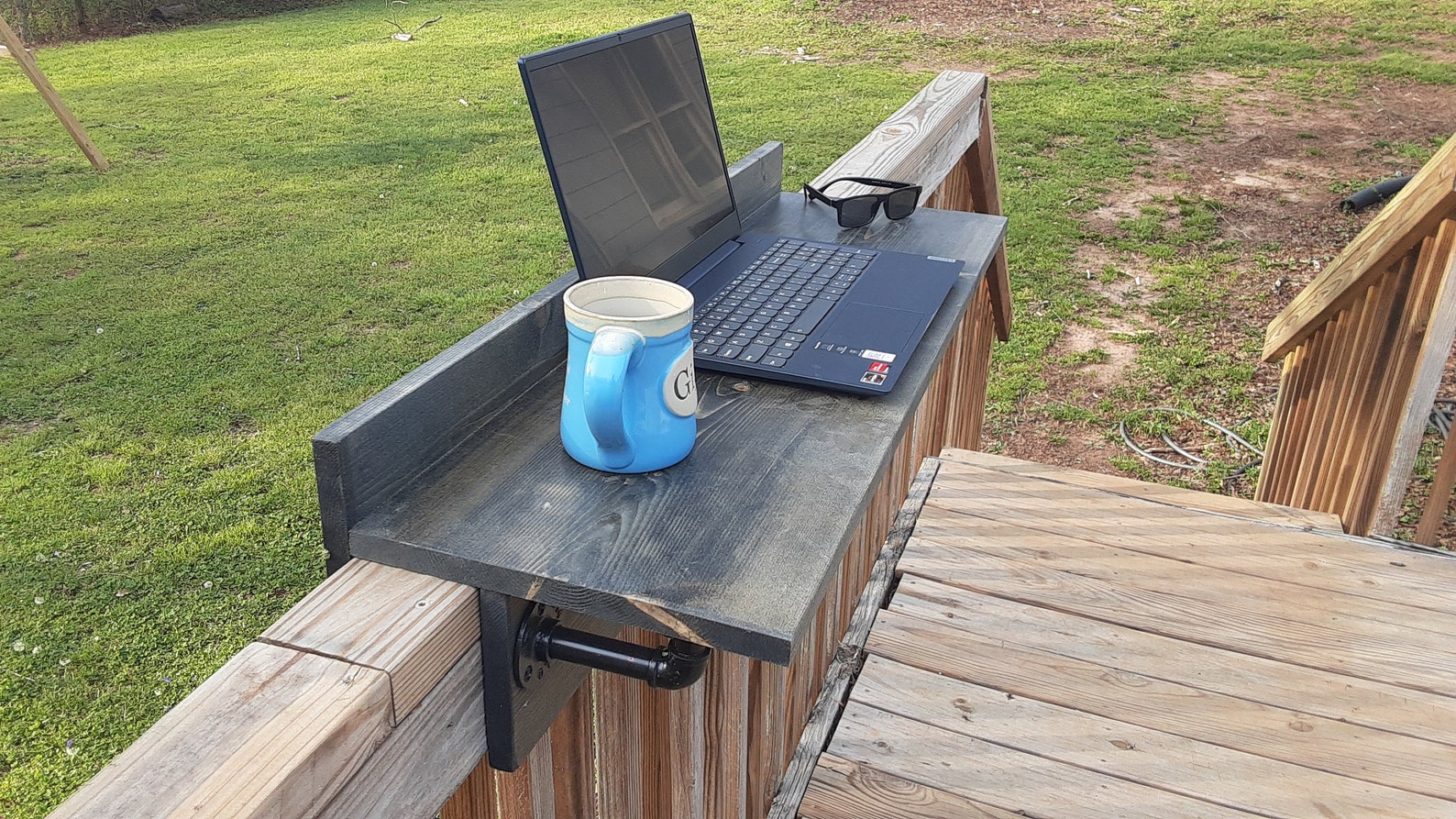 Deck Workspace Outdoor Workspace Deck Bar | Etsy