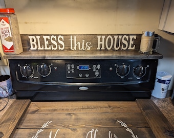 Reclaimed Wood Over Stove Shelf, Reclaimed Wood Spice Shelf, Rustic ...