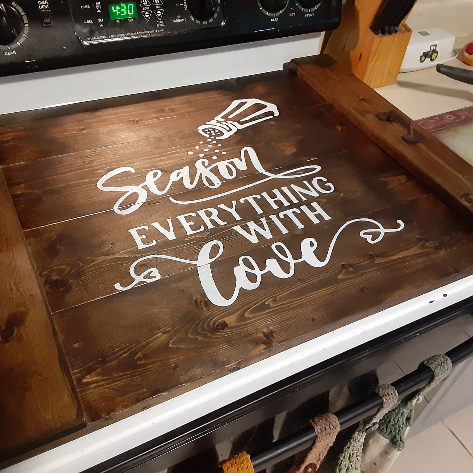 Hand Made Custom Stove Top Cover - Etsy