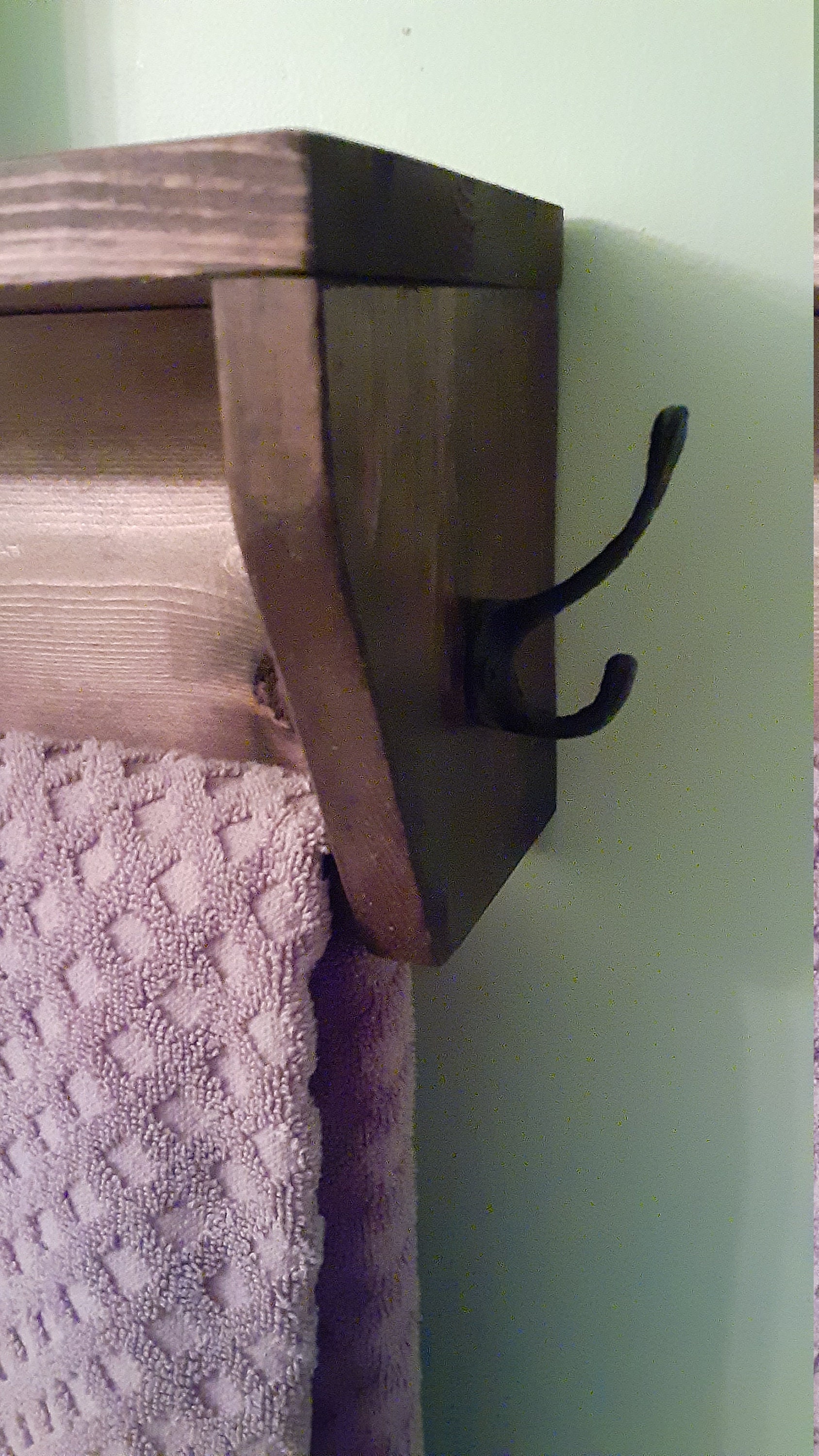 Rustic Farmhouse Wooden Towel Rack Wooden Shelf Robe Shelf | Etsy