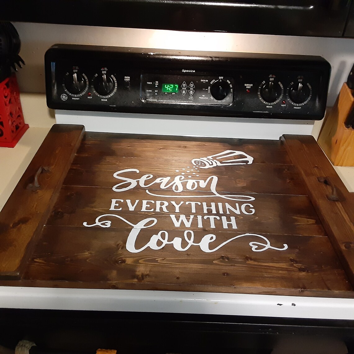 Hand Made Custom Stove Top Cover | Etsy