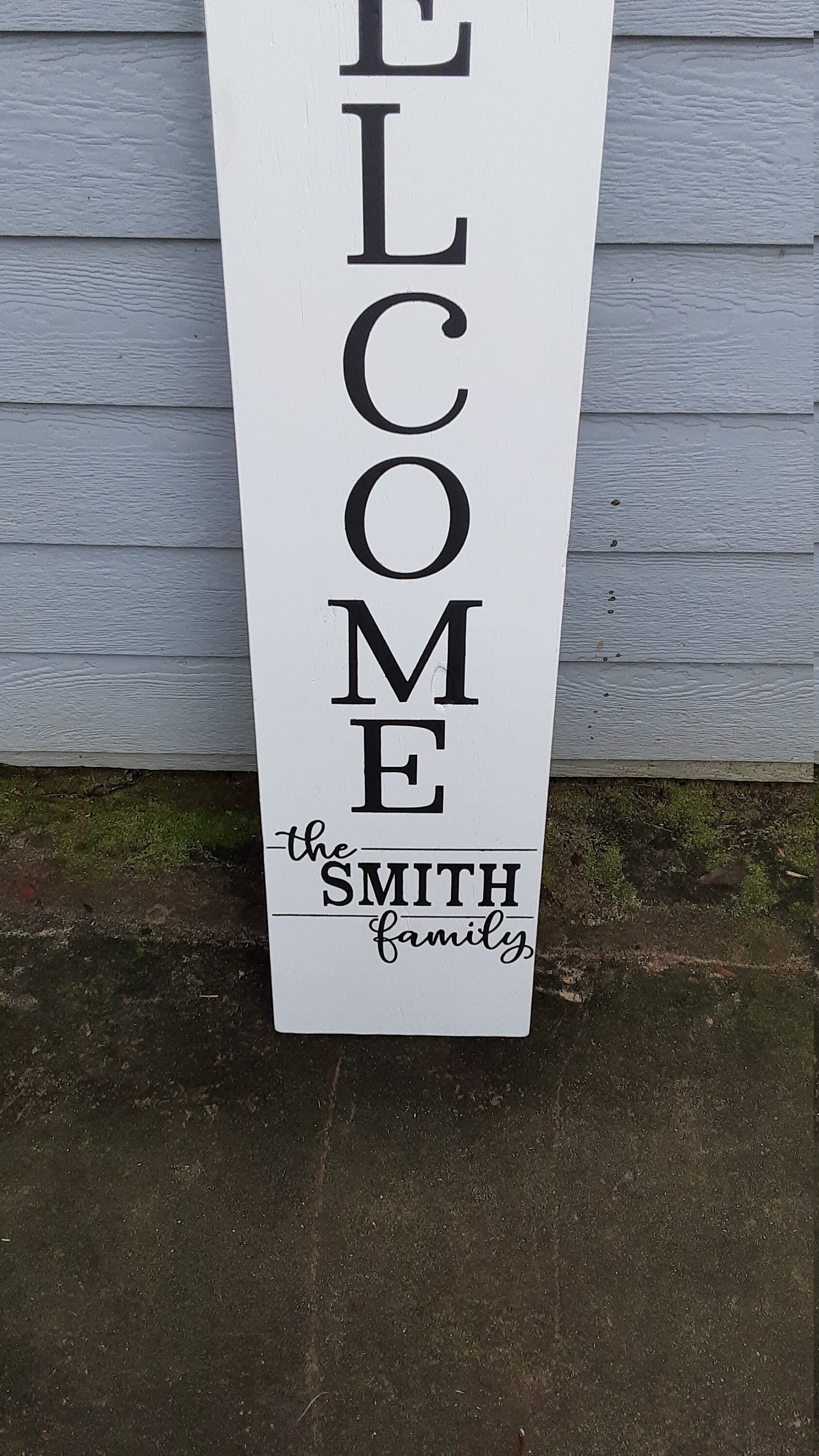 Family Welcome Porch Sign Custom Door Sign | Etsy