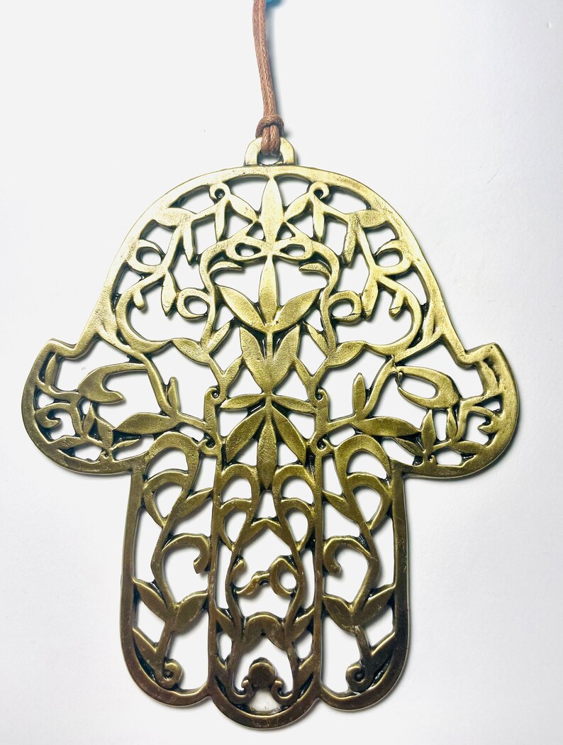 Hamsa Wall Hanging Decor Metal Art Evil Eye Protection Home Office Gift ...