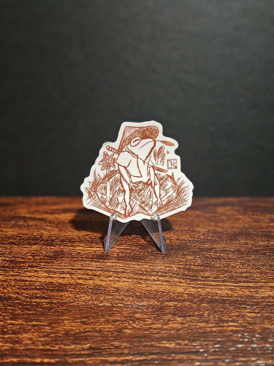 Ronin Frog Sticker - Etsy